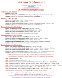 On-Premise Catering – Cafe Verona Farmingdale