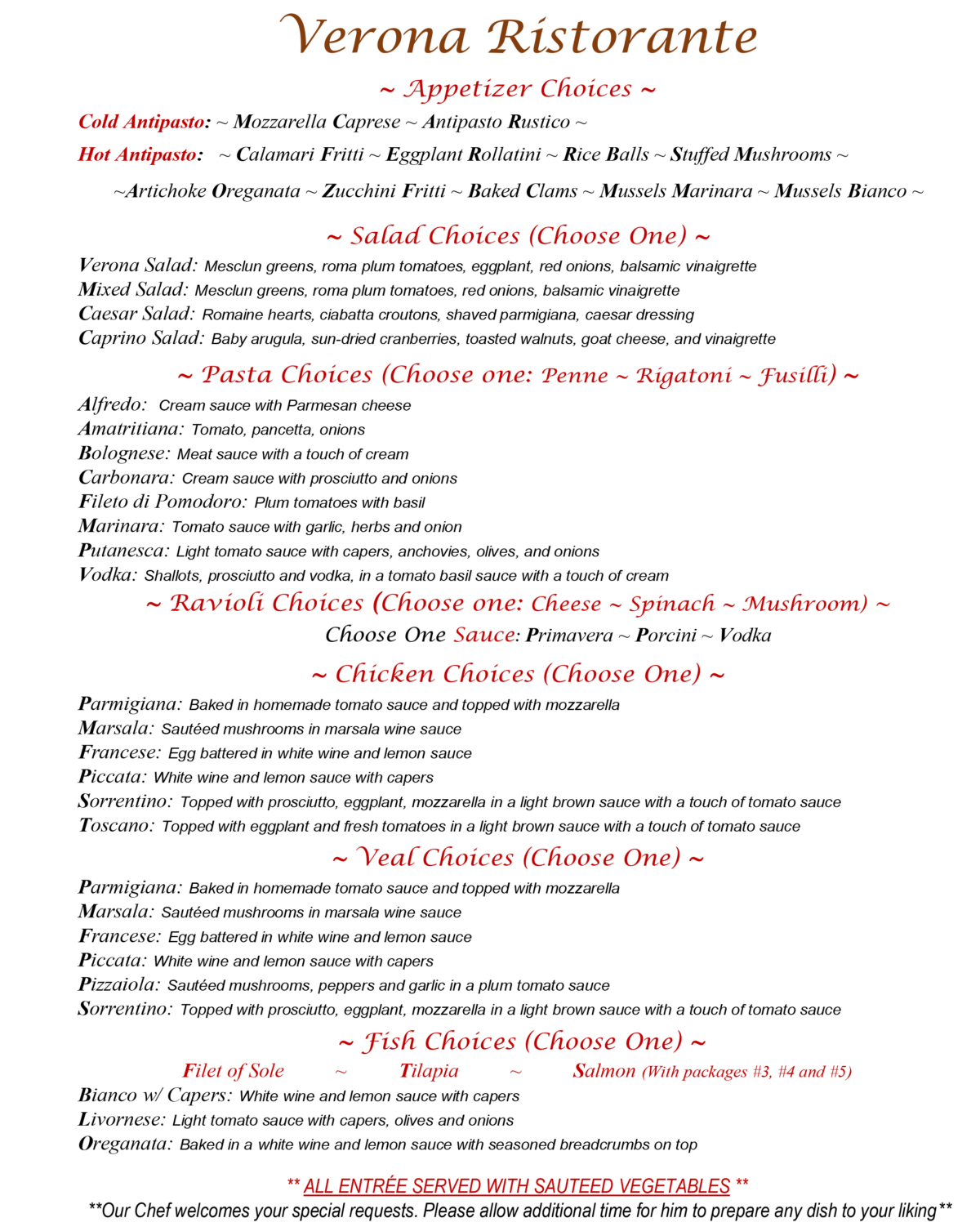 On-Premise Catering – Verona Risorante Farmingdale